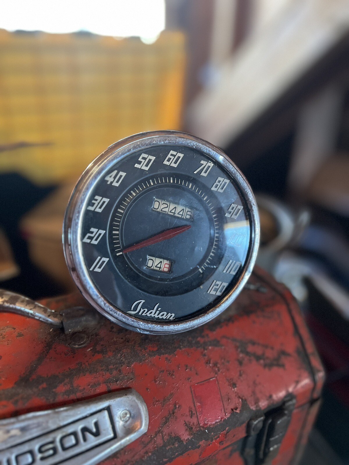 1950s Indian Motorcycle Speedometer | Vintage | Indian