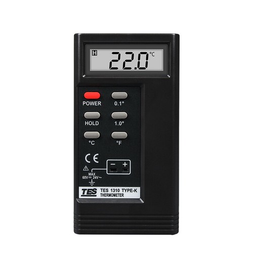 TES-1310 Digital Thermometer with K Type Thermocouple Probe Range -50 ...