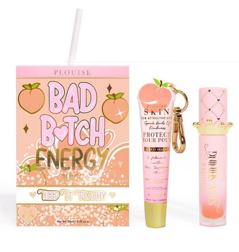 PLouise BAD B*TCH ENERGY Lip Duo Conditioner + Lip Oil PEACH New ...