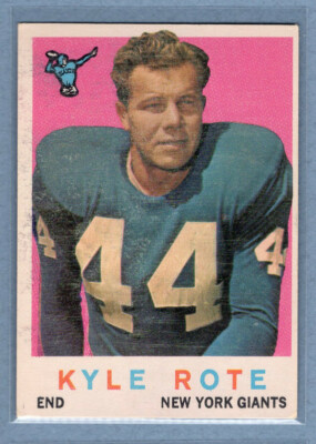 1959 Topps #7 Kyle Rote EX GO159 | eBay