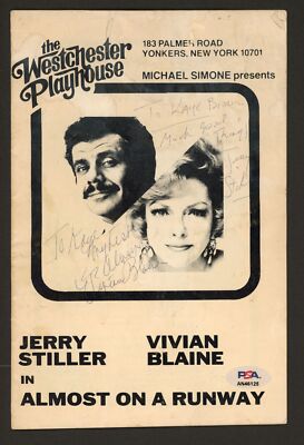 Vivian Blaine/ Jerry Stiller Signed Playbill Autograph PSA/DNA AN46125 ...