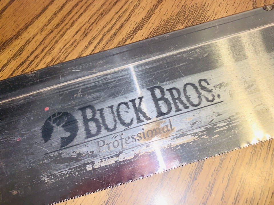 BUCK BROS 14" Miter Saw Wood Handle Professional Woodworking Carpentry ...