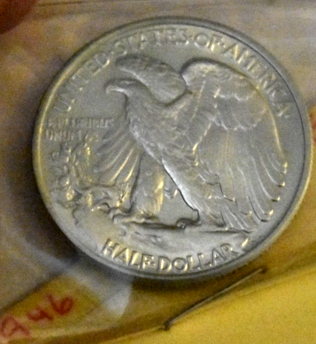 ONE (1) US WALKING LIBERTY CHOICE BRILLIANT UNC 1946-P HALF DOLLAR, 90% ...