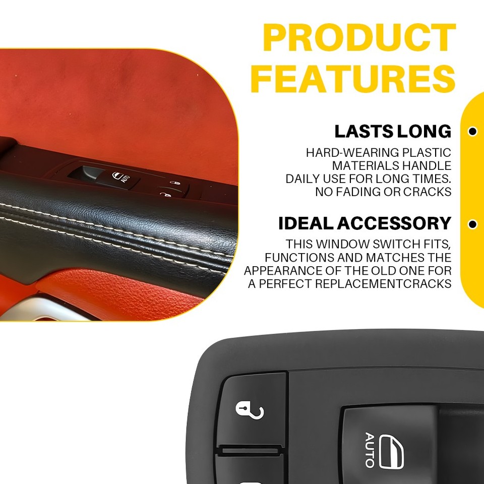 For 15-21 DODGE Challenger Passenger Driver Front Window Switch ...