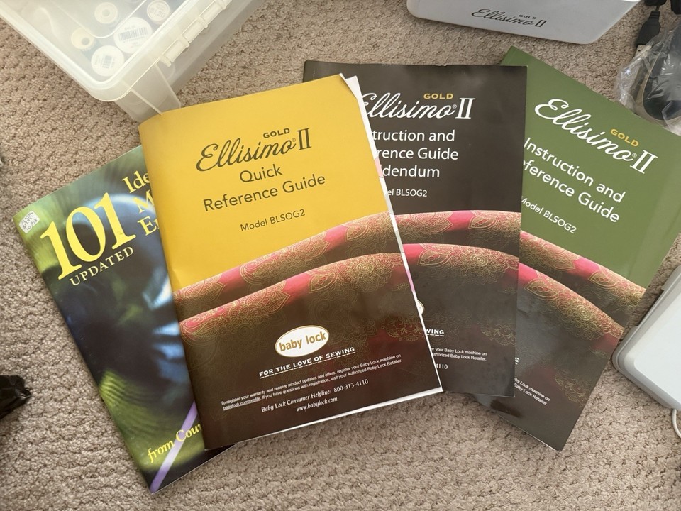 Baby Lock Ellisimo Gold II BLSOG2 Sewing + Embroidery Machine | eBay