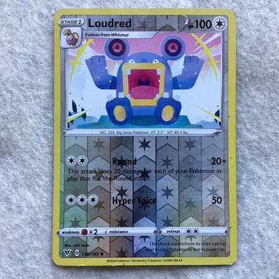 Loudred 136/185 Uncommon Pokémon TCG 2020 Vivid Voltage | eBay