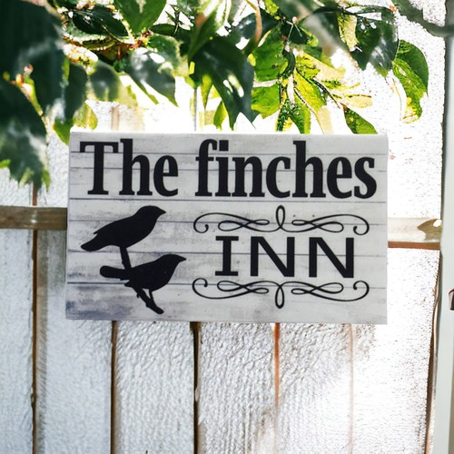 Finches Inn Finch Bird Sign | eBay
