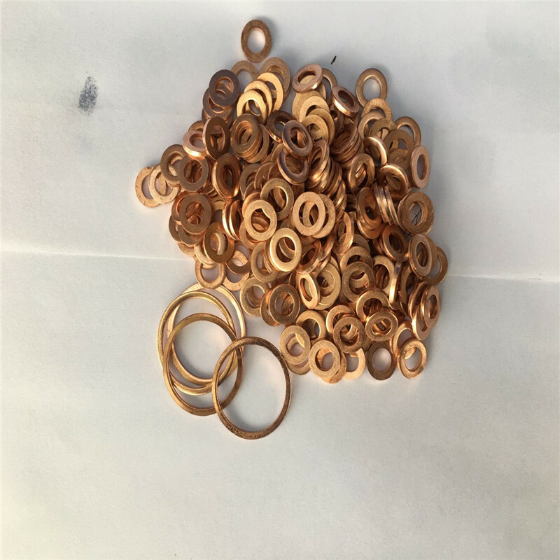 ID.11-61mm Copper Flat Washers Gasket Metal Sealing Ring Pads Thick 1/1 ...