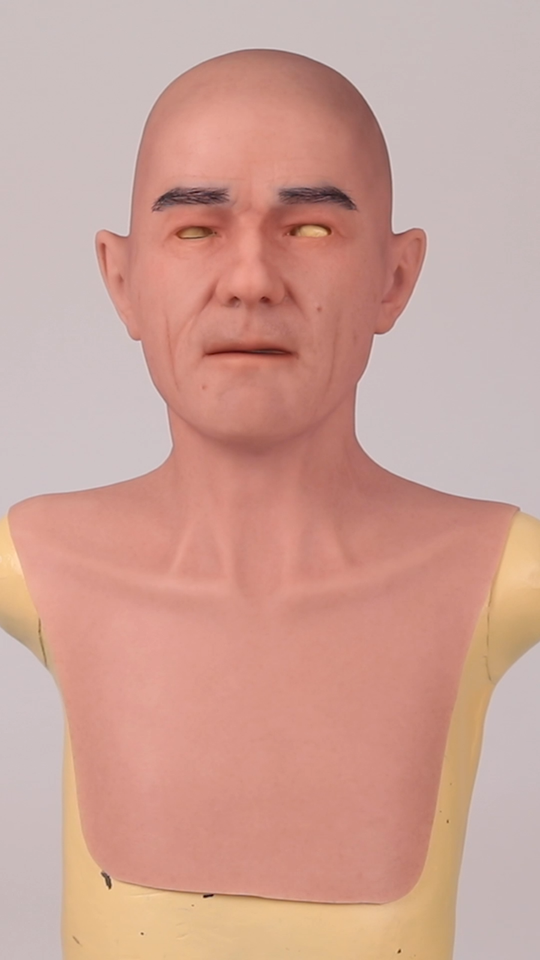 Realistic Soft Silicone Man Mask Full Face Head Mask Props Cosplay ...