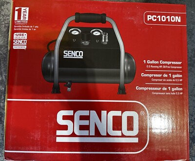 Senco 1 Gal. 1/2 HP Portable Pancake Electric Air Compressor PC1010N ...