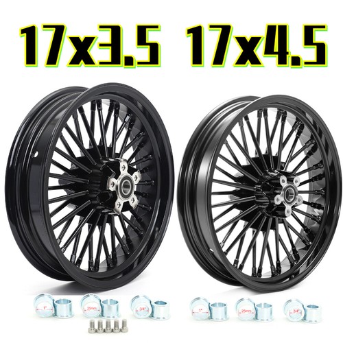 17" 17X3.5 17X4.5 Fat Spoke Wheels Rims for Harley Dyna Fat Bob Wide ...