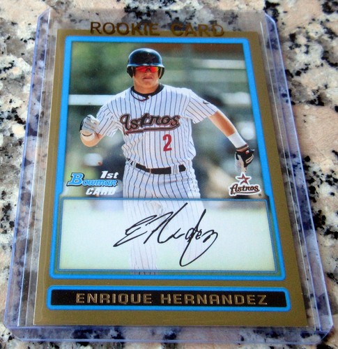 ENRIQUE KIKE HERNANDEZ 2009 Bowman GOLD SP 1st Rookie Card RC WS Champs Dodgers | eBay