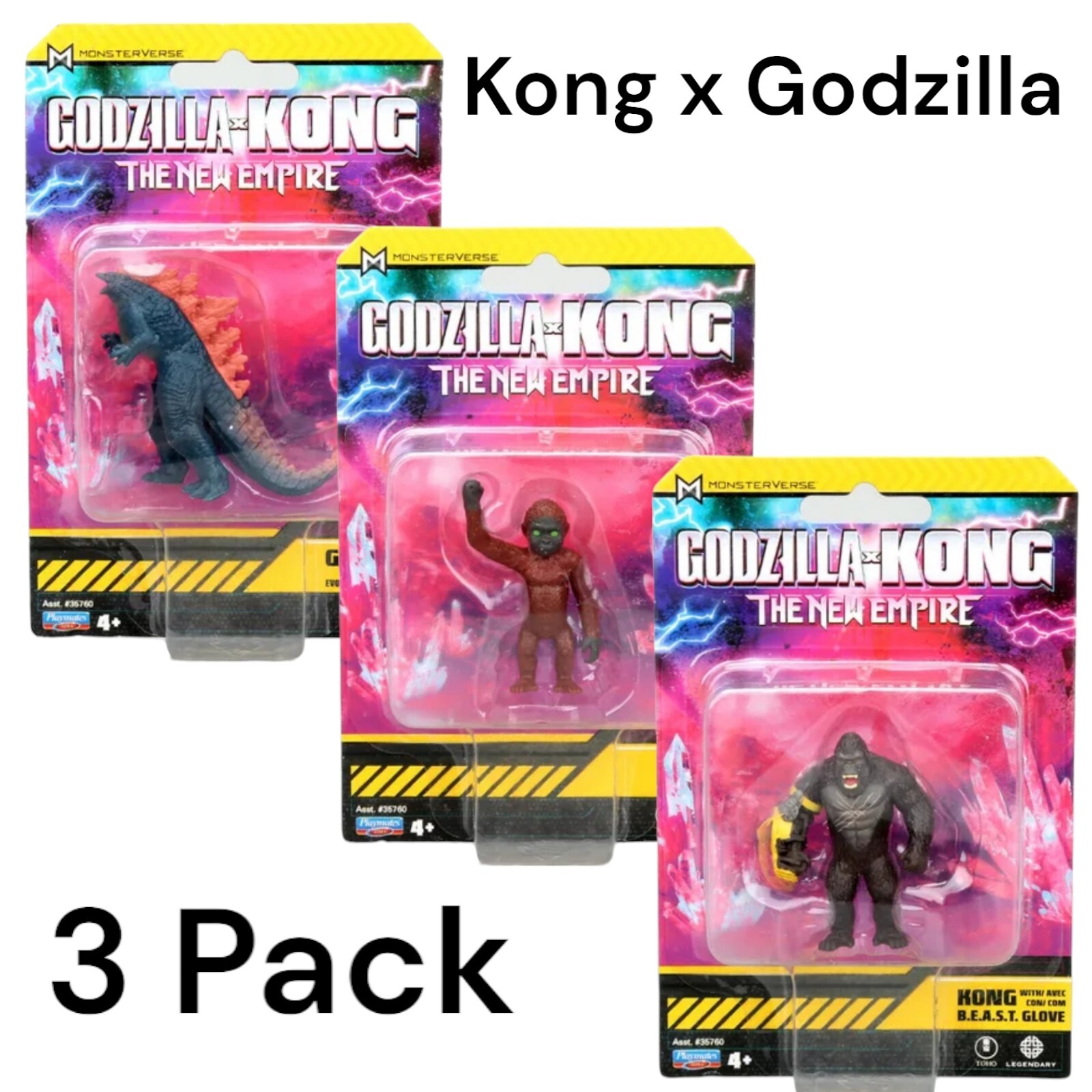 NEW 2024 Playmates Godzilla X Kong The New | Grelly USA