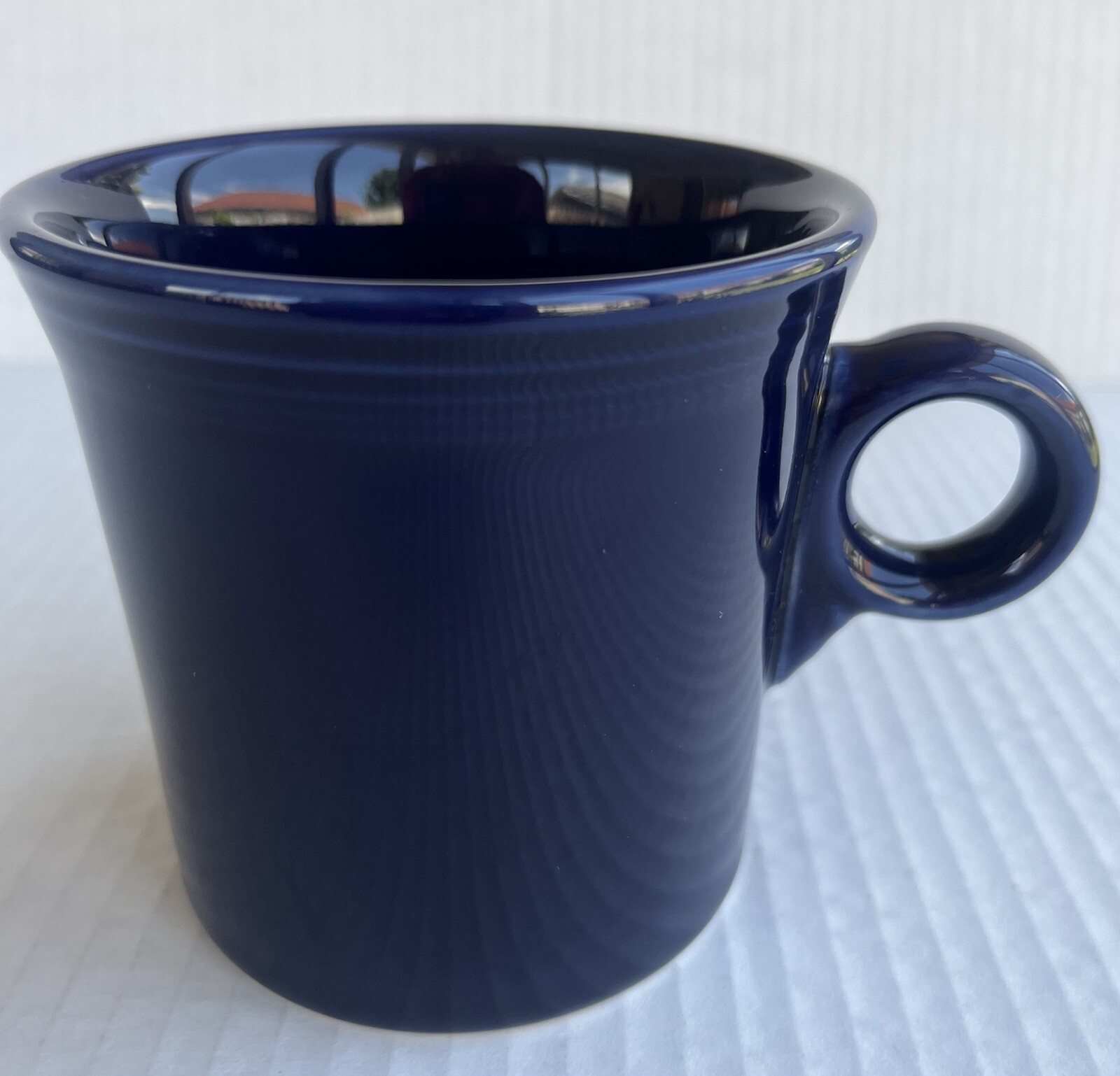 Fiesta Homer Laughlin Ring Handle Mug Navy Cobalt Blue Fiestaware 12 oz ...