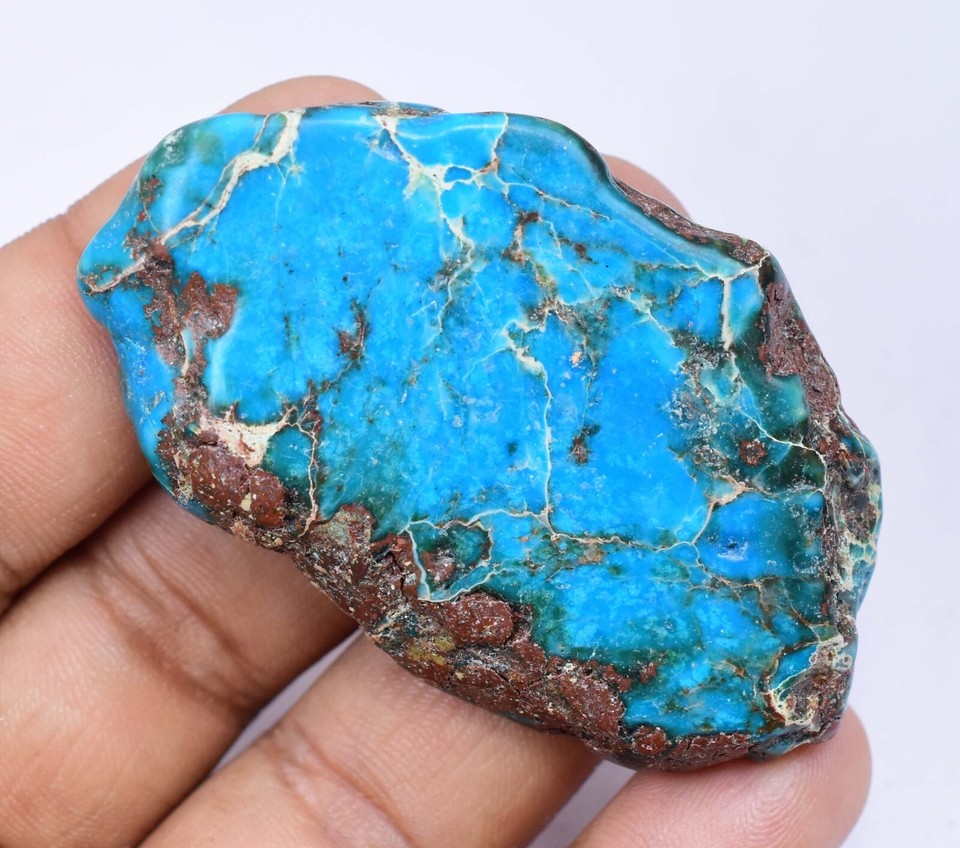 Untreated 95.55 Ct Natural Blue Ridge Turquoise Certified Rare Slab ...