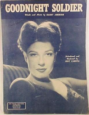 Goodnight Soldier Sheet Music WWII 1943 Great To Frame | eBay