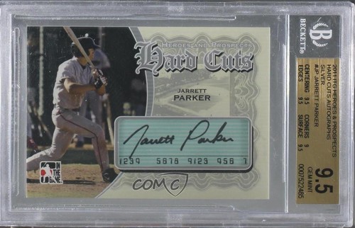 2011 ITG Heroes and Prospects Hard Cuts Silver /24 Jarrett Parker BGS 9 ...
