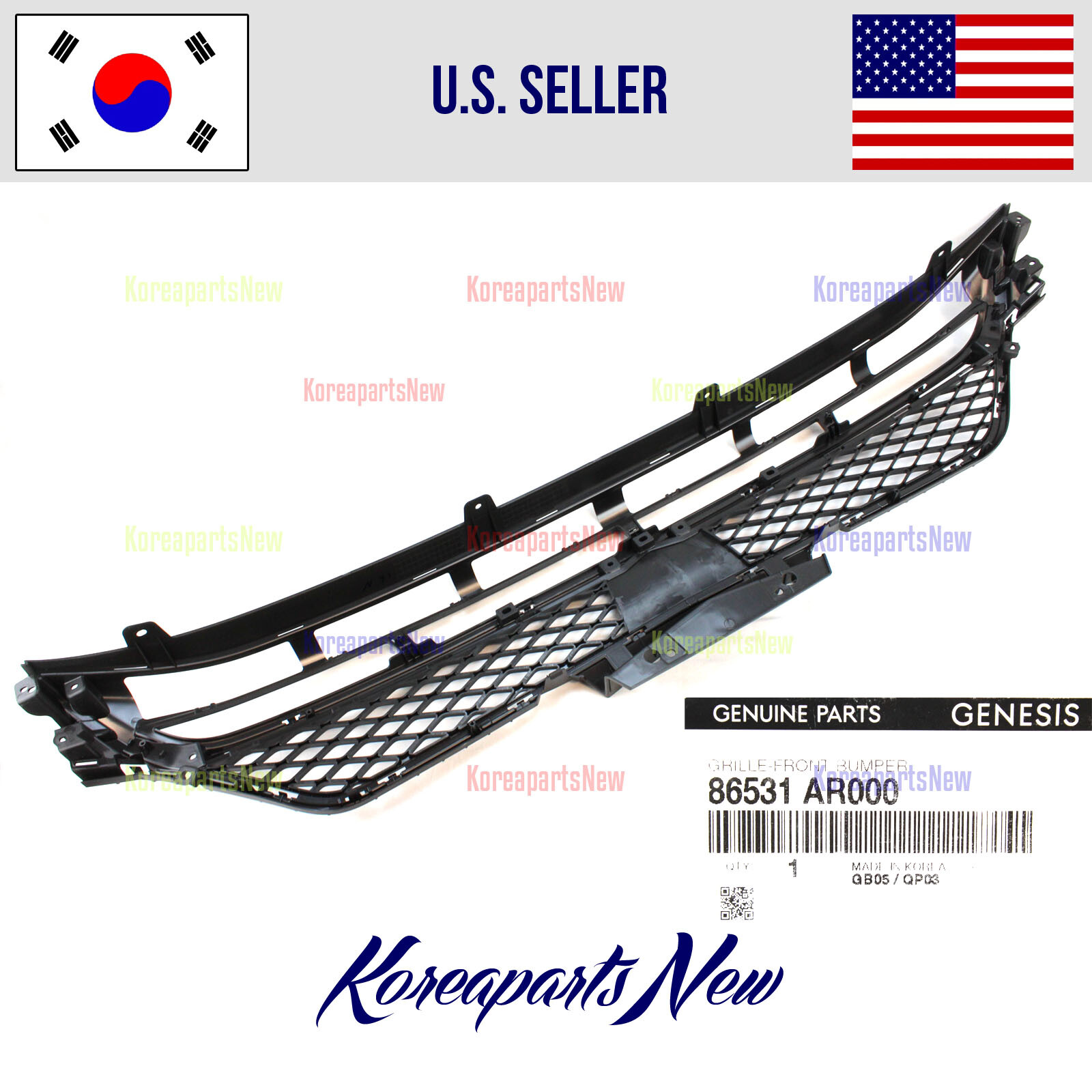 Front Bumper LOWER Grille 86531AR000 ⭐OEM⭐ 2.5L Genesis GV70 2022-2023 ...