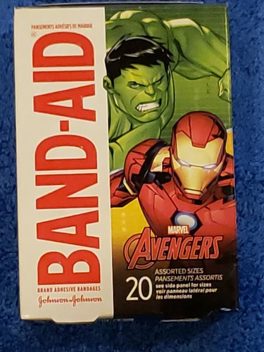 Band-Aid Kid's Adhesive Bandages Marvel Avengers Assorted Sizes 20 Ct 381371162826| eBay