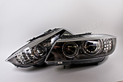BMW 3 Series E90 E91 2008-2011 Facelift Bi Xenon Headlights Front Lamps ...