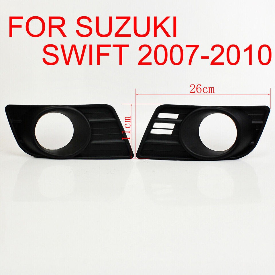 1 Pair Front Bumper Fog Light Lamp Bezel Cover For Suzuki Swift 2007 ...