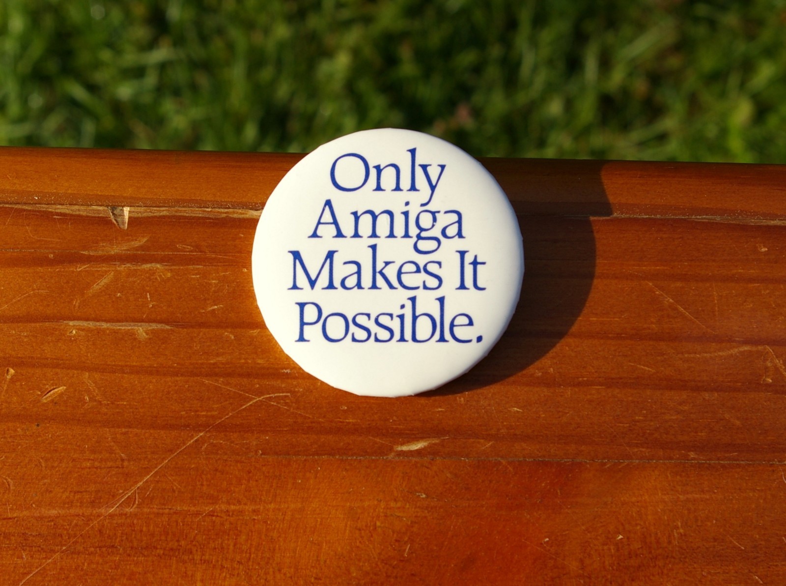 Only Amiga Makes It Possible 2 1/4" Advertising Lapel Pin Pinback ...