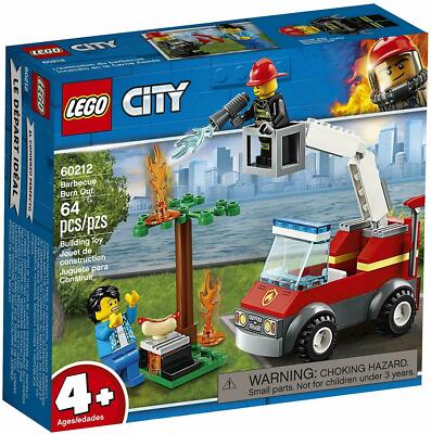60212 BARBECUE BURN OUT lego set NEW city town legos BBQ fire fighter ...