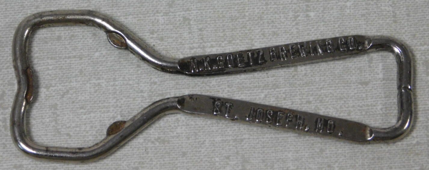 M.K. Goetz Brewing Company St. Joseph Missouri beer church key bottle ...