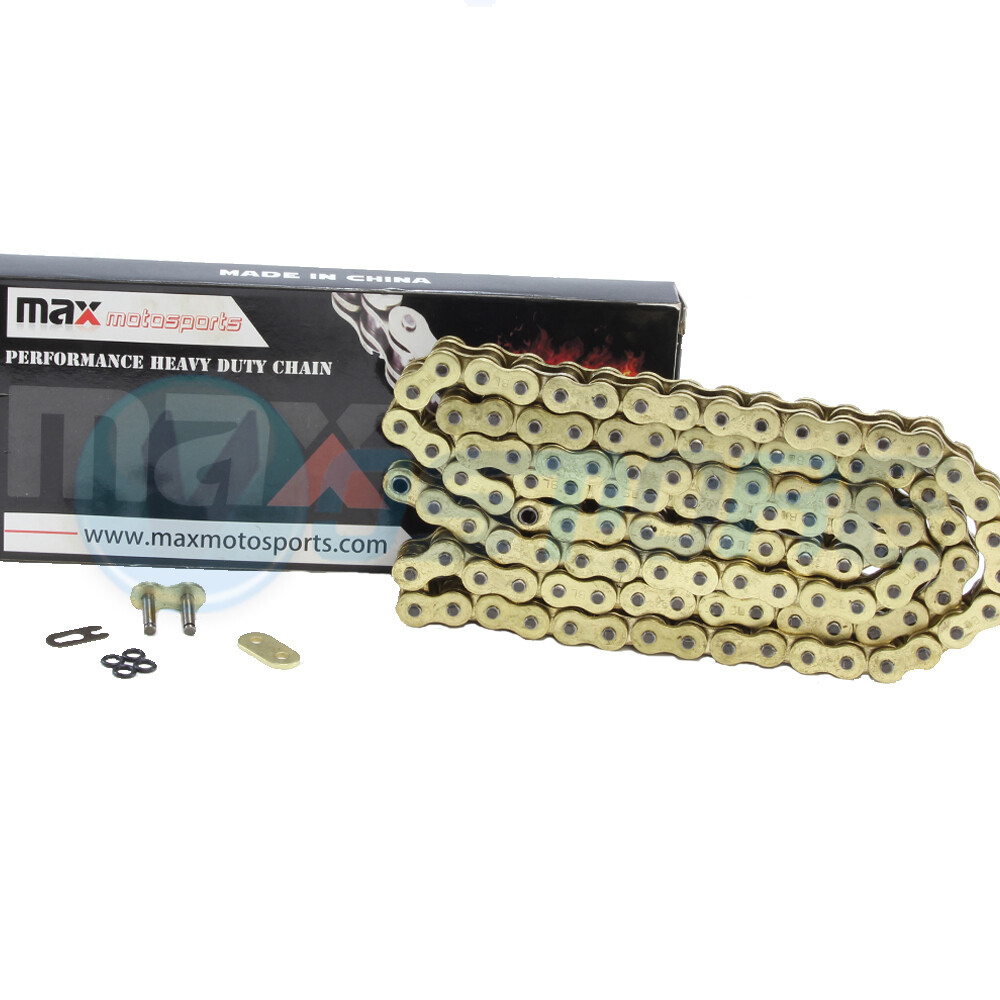 520x110 Gold O-Ring Drive Chain ATV Motorcycle MX 520 Pitch 110 Links ...