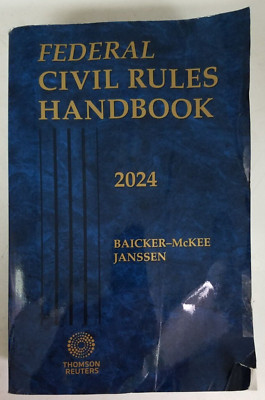 Federal Civil Rules Handbook, 2024 ed. | eBay