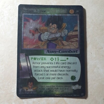 FOIL - DBZ CCG DRAGON BALL Z SUPER - SAIYAN ARMOR #81 LIMITED SAIYAN ...