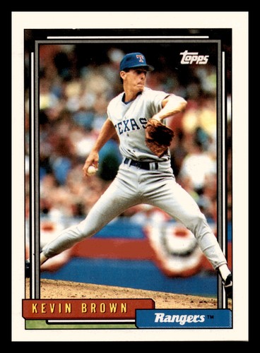 1992 Topps Kevin Brown Texas Rangers #297 NM-MINT | eBay