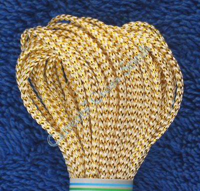 Plastic Canvas Cord Darice Metallic Gold & White Yarn Craft 15 Yards | eBay