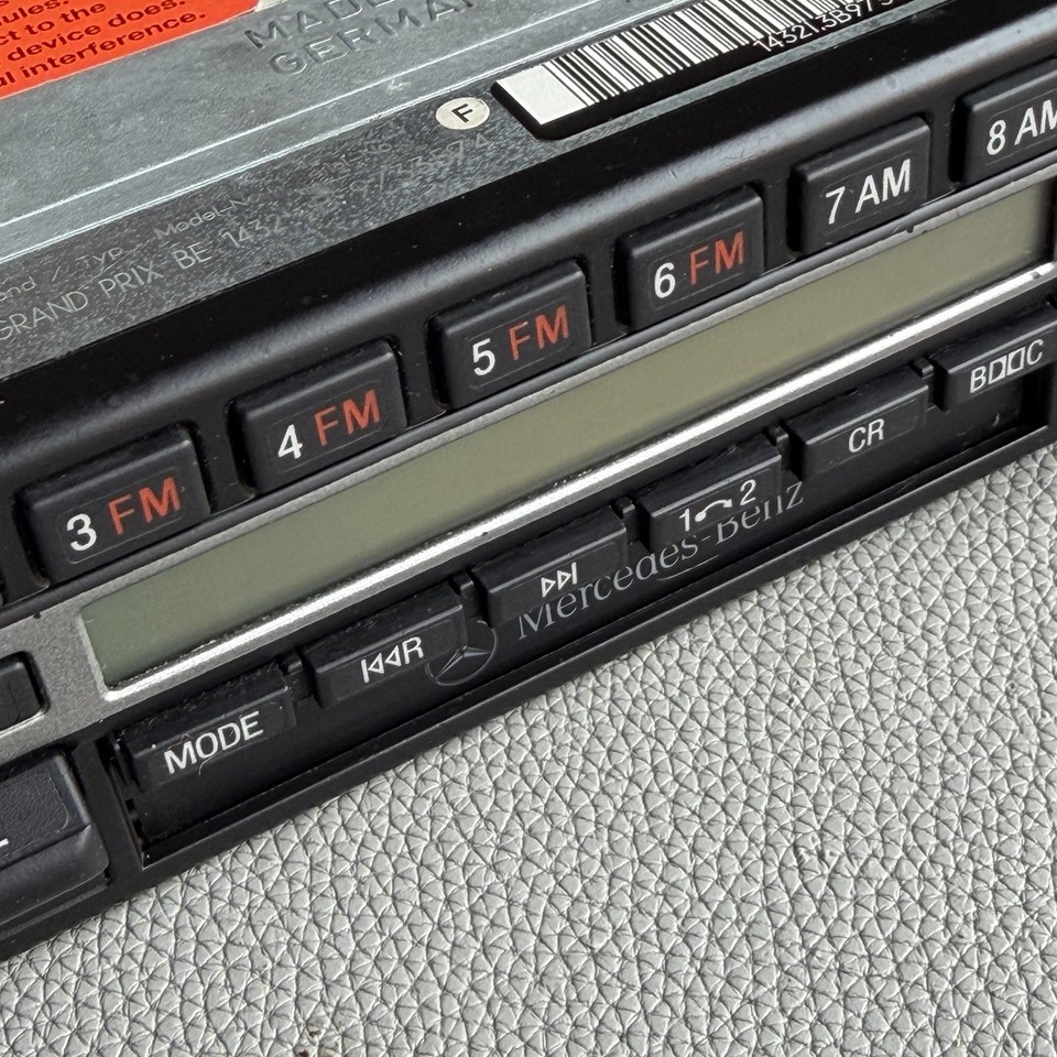 OEM Becker Grand Prix Radio Cassette for Mercedes Benz W124 W126 560SEL ...