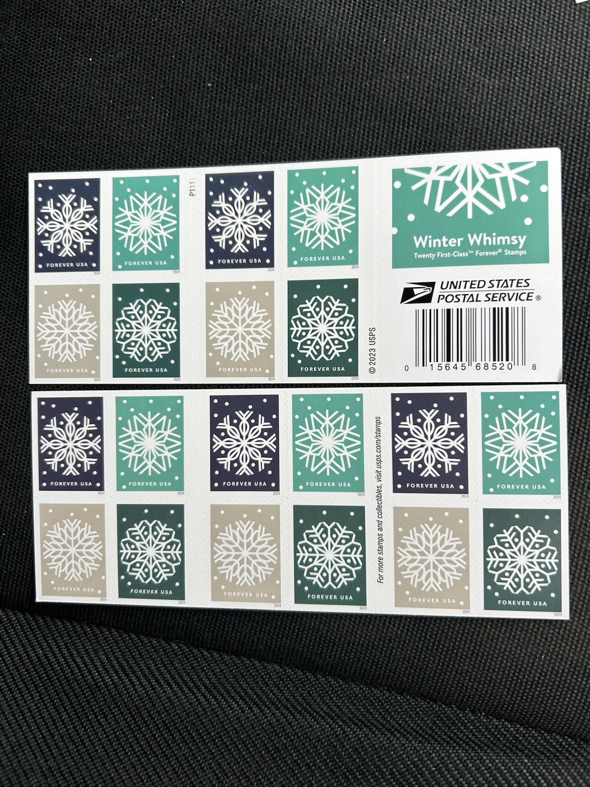 USPS Winter Whimsy Stamp Sheet Of 20 | eBay