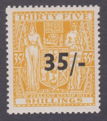 N.Z. 1940. 35/- ARMS OVERPRINT. MINT. | eBay