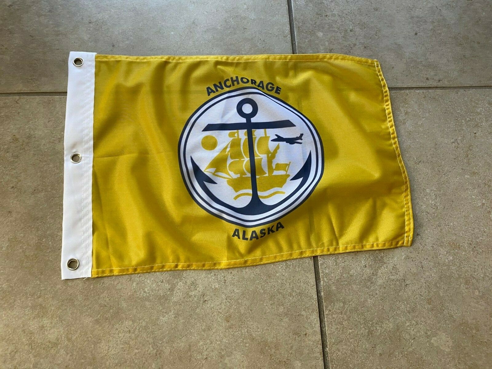 12 x 18 12" x 18" City of Anchorage Alaska Flag Banner Grommets37 | eBay