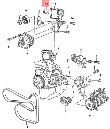 Genuine VW SEAT AUDI SKODA Beetle Cabrio Cabriolet Bettle Caddy Bush ...