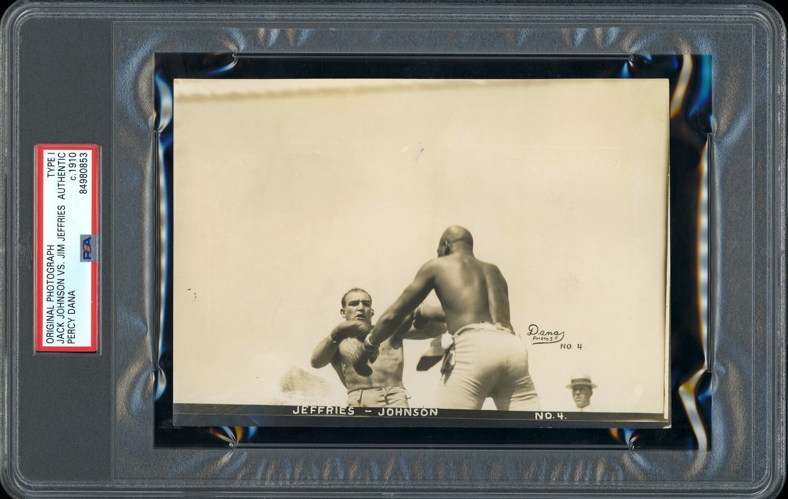 Jack Johnson vs. Jim Jeffries 1910 Boxing Type 1 Original Photo PSA/DNA ...