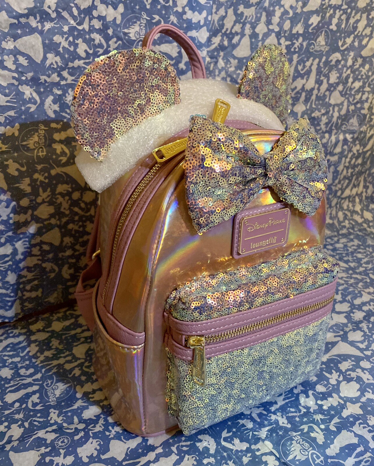Iridescent EARidescent Mini Backpack Loungefly Disney 50th anniversary ...