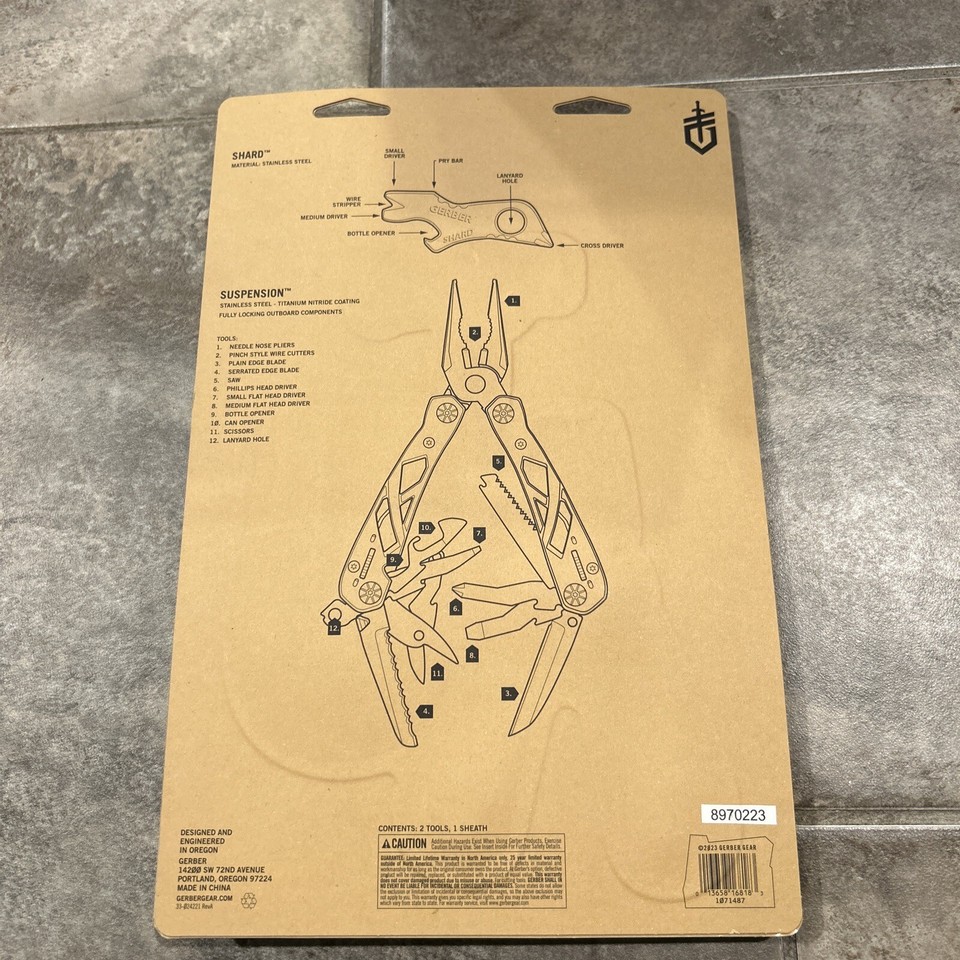 Gerber Suspension Multi-Tool + Sheath & Shard Multi-Tool NEW | eBay