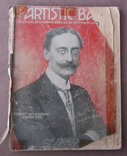 1913 Artistic Basso Song Book Vol 1 Bass Solos w Piano World Renowned ...