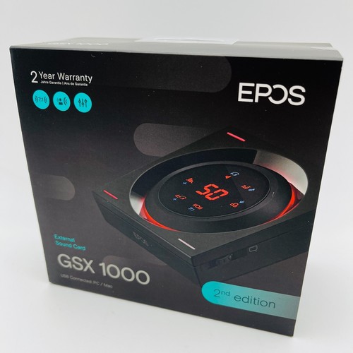 Gaming PC Audio Amplifier GSX 1000 2nd Edition 1001150 Black EPOS NEW ...