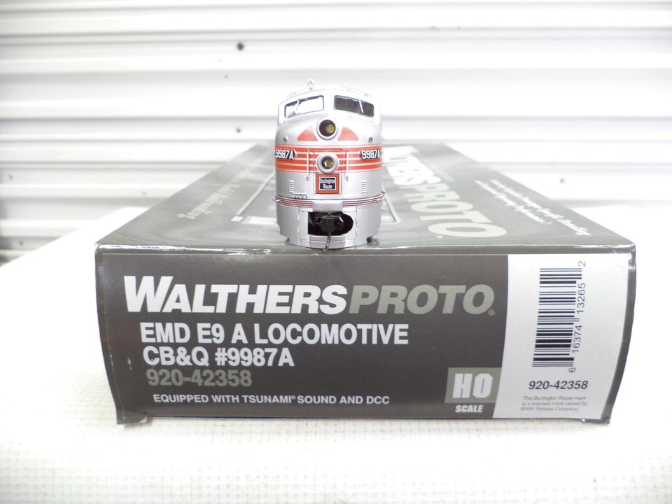 Walthers Proto Ho 920-42358, E-9A, CB&Q 9987A, DCC sound, (lot br) | eBay