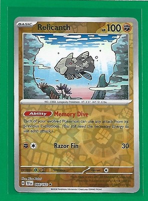 Pokémon TCG SV-Temporal Forces Relicanth #84/162 Rare Reverse Holo | eBay