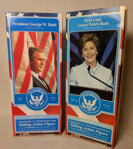 George W. Bush & First Lady Talking 12" Action Figure Doll Presidents ...