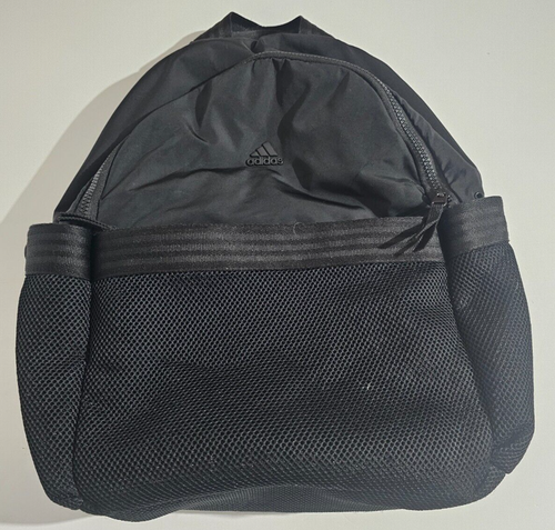 Adidas Backpack All Black Laptop Sleeve School Sport College Pockets ...