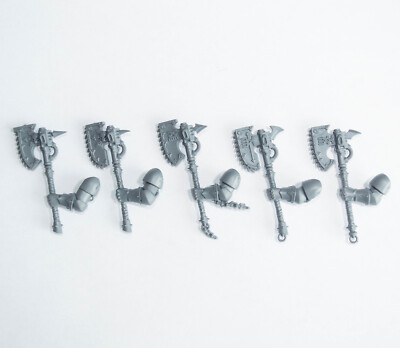 Warhammer 40K Chaos Space Marines Khorne Berzerkers Chainaxe x 5 Bits ...