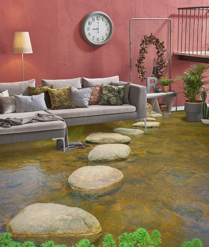 3D Lake Stone O2544 Floor WallPaper Murals Wall Print Decal 5D Eve 2024 ...