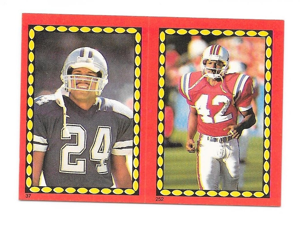1988 Topps Stickers Football #27 Stephen Starring Patriots (E.Walls ...